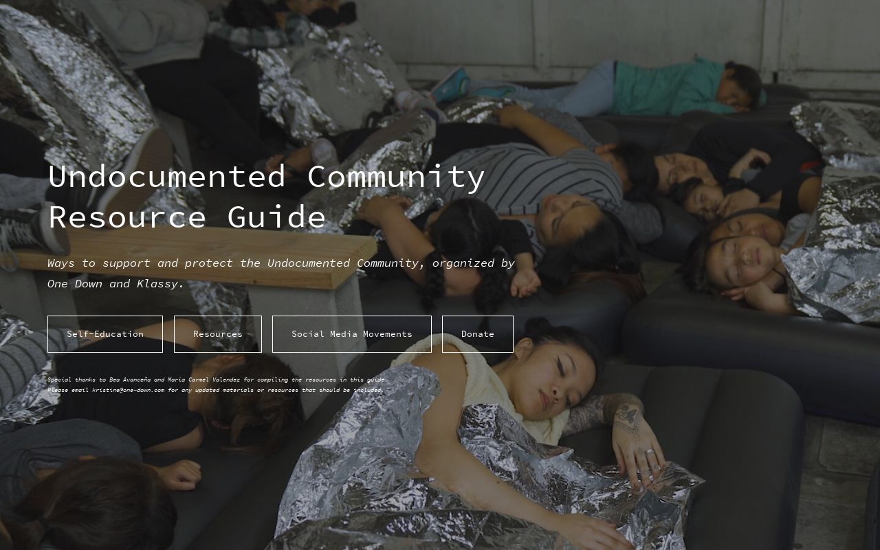 Undocumented Community Resource Guide